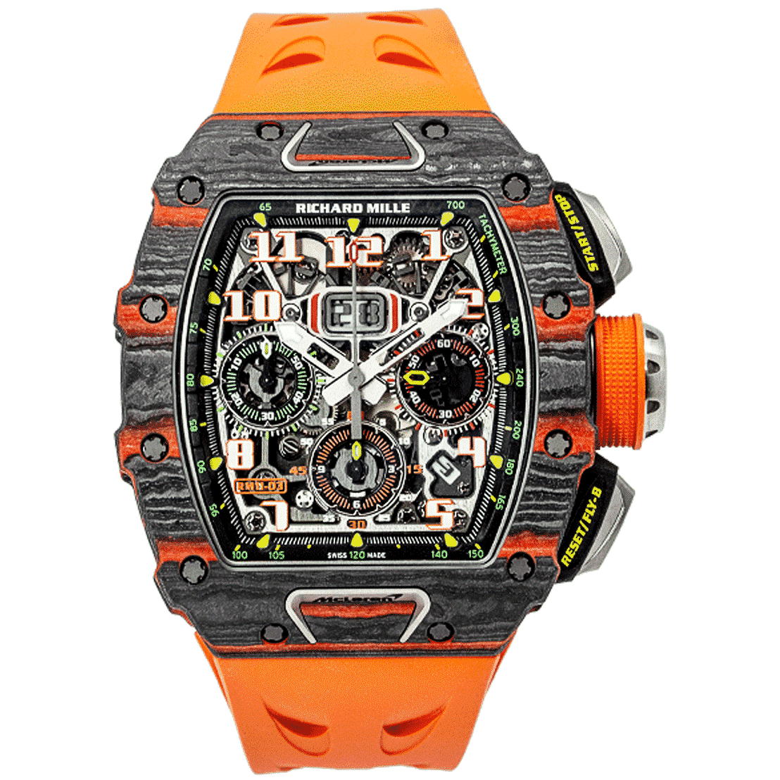 Richard Mille RM 11 03 McLaren Flyback Chronograph Carbon Luxe Watches