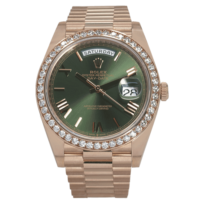 Rolex Oyster Perpetual Day-Date 40 ’60th Anniversary’ Olive Green Dial ...