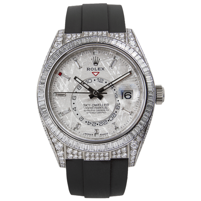Rolex Oyster Perpetual Sky-Dweller 18kt White Gold Meteorite Factory ...