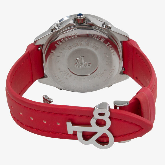 Jacob & Co. Five Time Zone Quartz Factory Diamond Set Stainless Steel ...