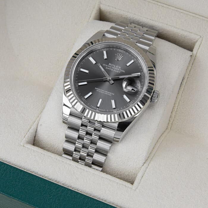 Rolex Oyster Perpetual Datejust 41mm “Rhodium” Stainless Steel 126334 ...