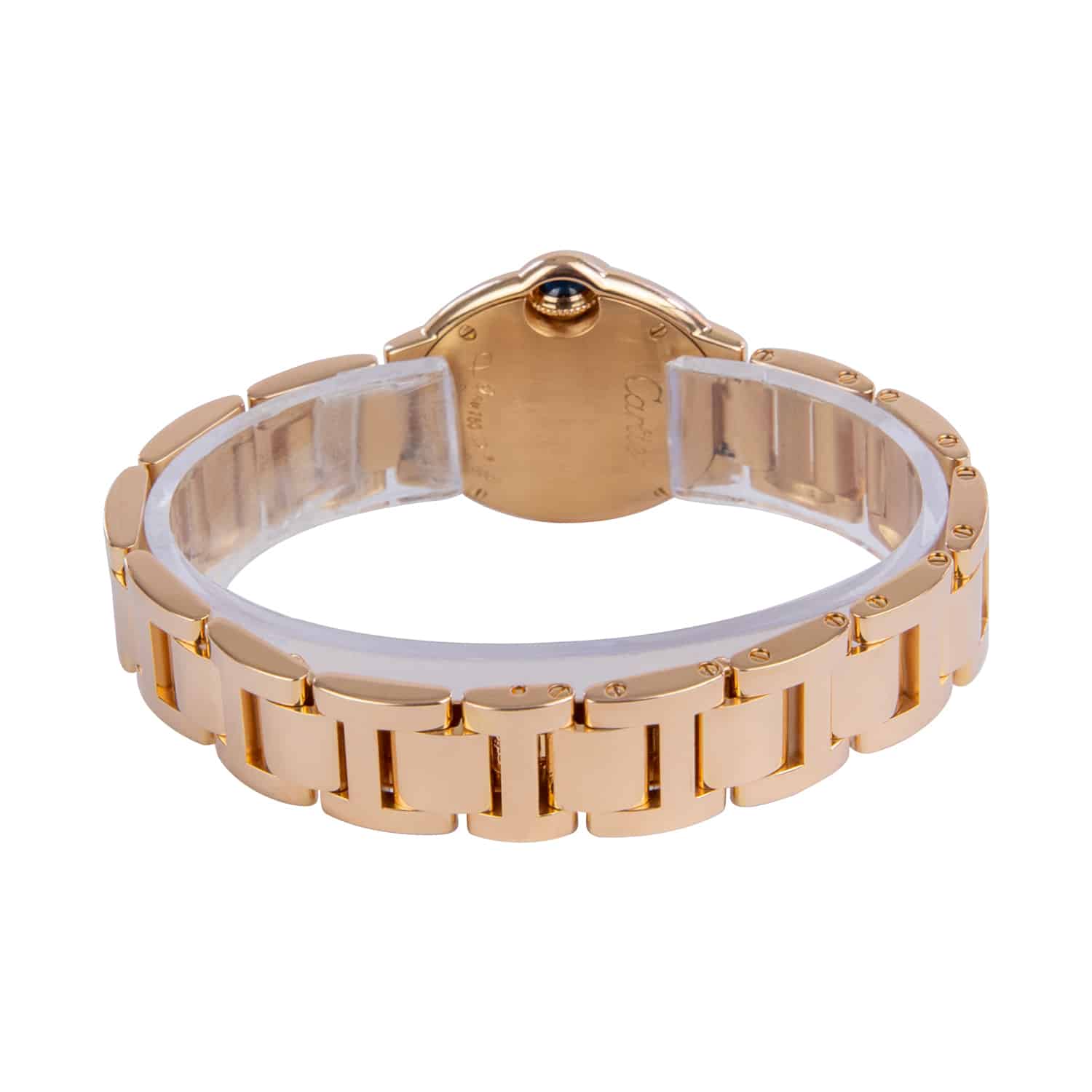 Cartier Ballon Bleu 3007 18k Rose Gold Factory Diamond Dot | Luxe Watches